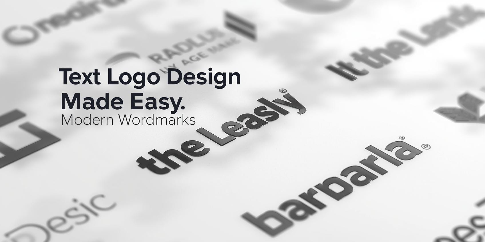 Text Logo Design Made Easy: Modern Wordmarks